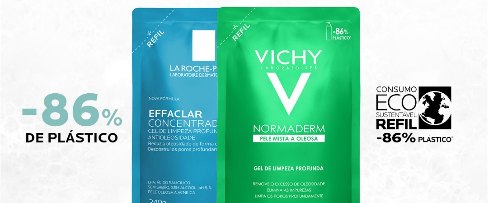 Sustentabilidade: La Roche-Posay e Vichy lançam embalagens refil de ...