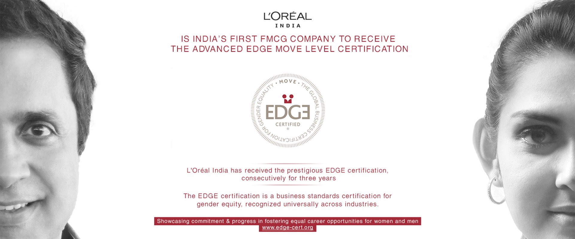 L'Oréal India Receives The Edge Certification